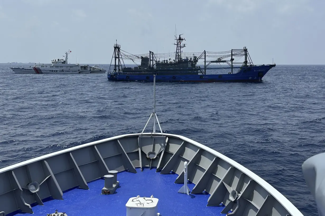 Philippines Protests After A Chinese Coast Guard Ship Nearly Collides