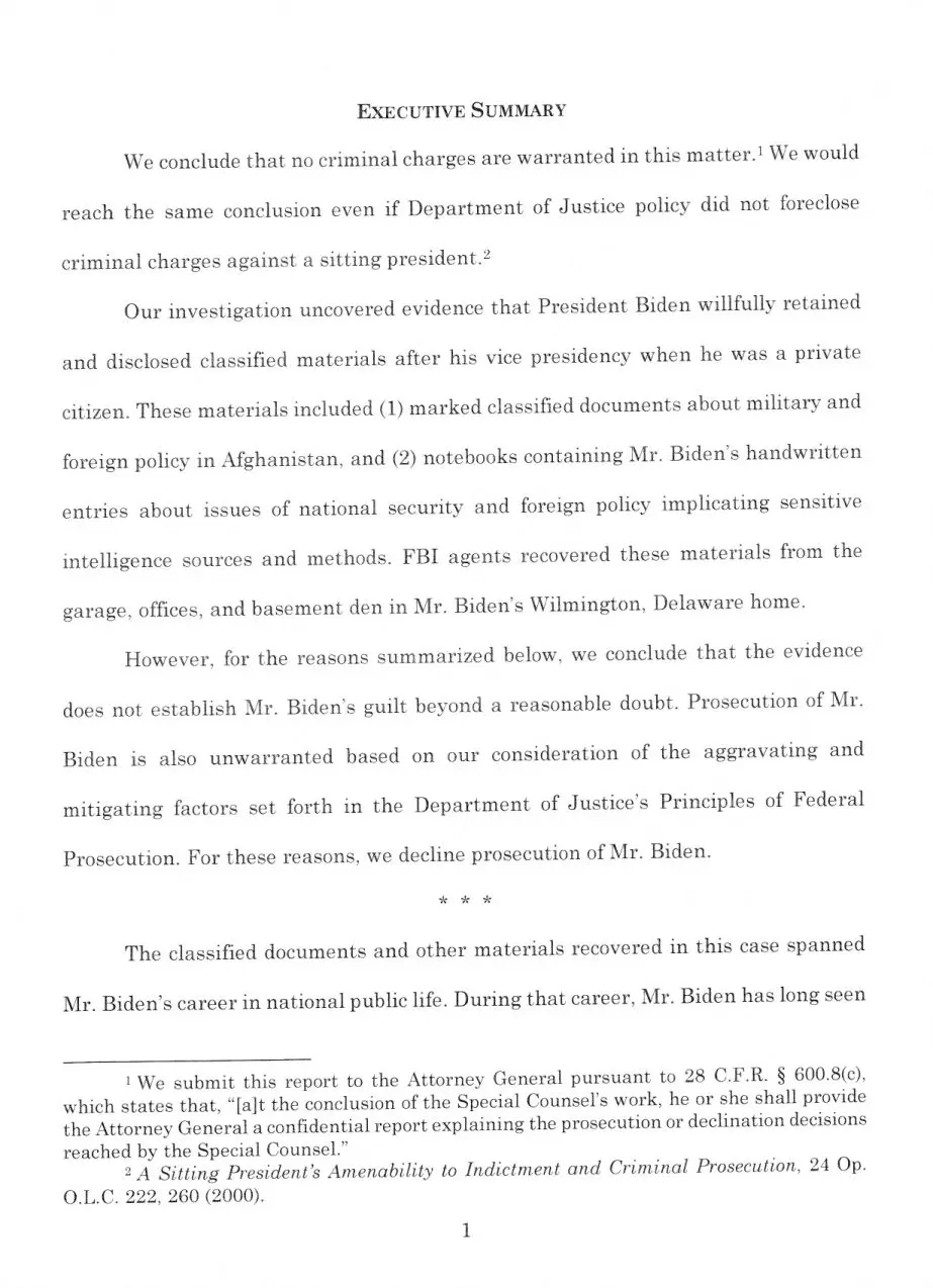 LA Post: US Congress receives report on Biden's handling of classified ...