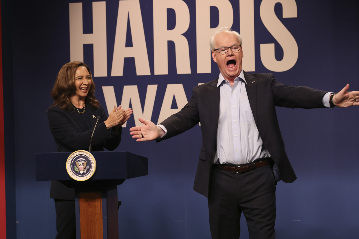 LA Post: Maya Rudolph as Harris and Dana Carvey as Biden open the 50th season of 'Saturday Night ...